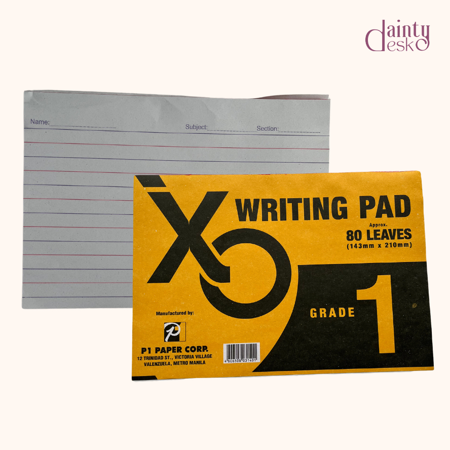P1 XO Pad Paper (Grade 1, Grade 3 and Grade 4) | Shopee Philippines