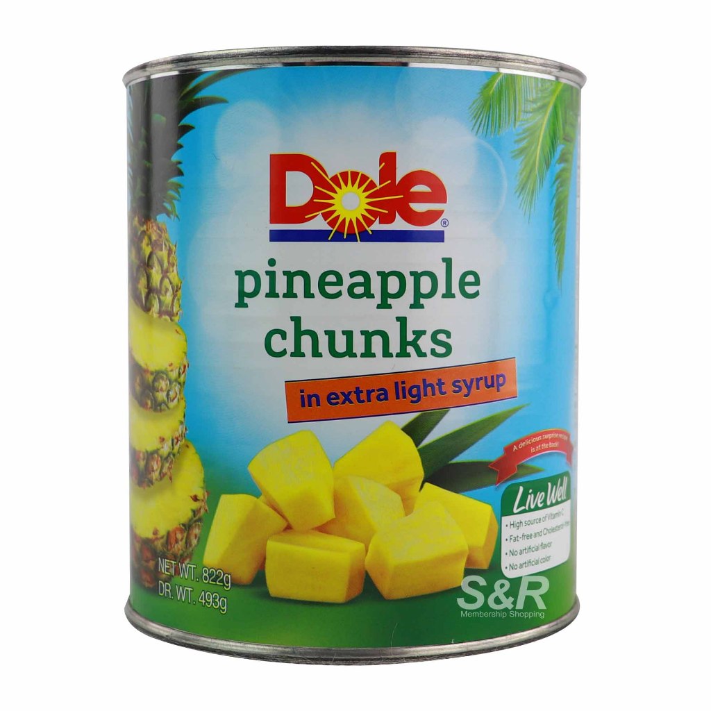 Dole Pineapple Chunks in Extra Light Syrup 822g | Shopee Philippines