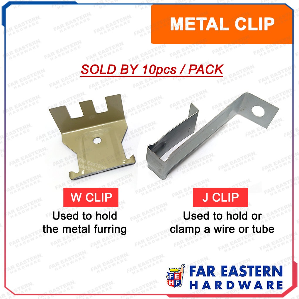 Wall W Clip | J Clip Hanger Metal Furring Carrying Channel 10PCS/PACK ...