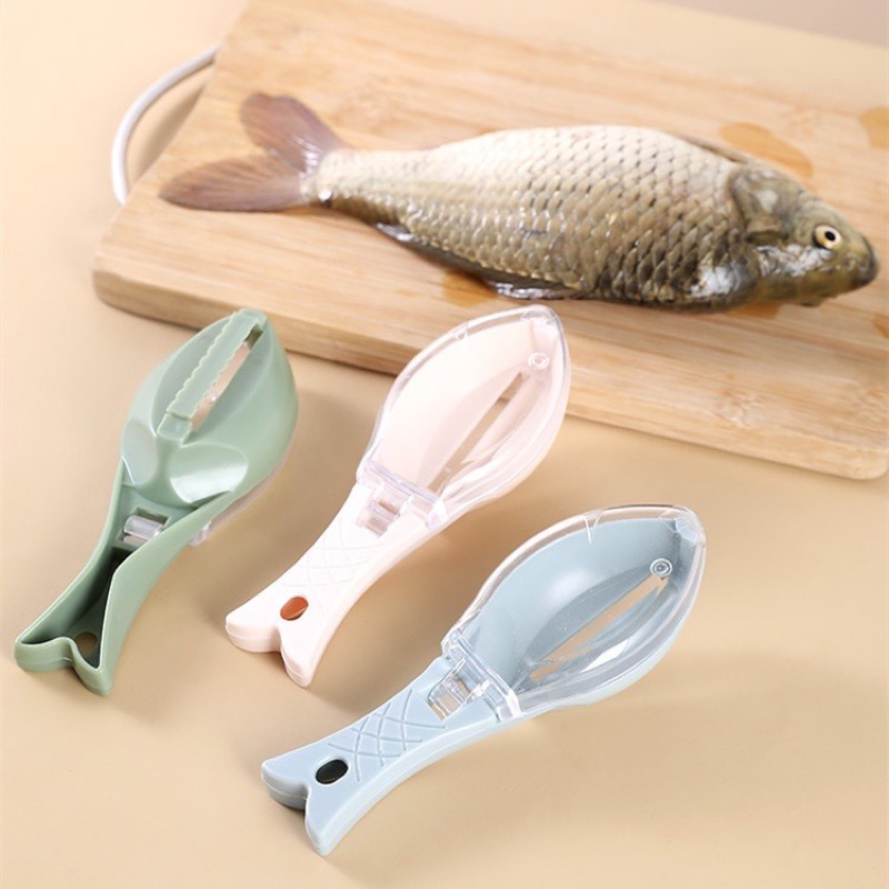 Fish Cleaning Tool Killing Scraping Scale with Knife Device Kitchen ...