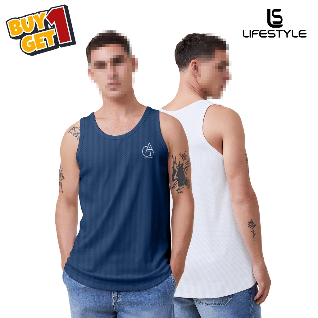 B1T1 NATURAL DRT 2.1 DRIFIT JERSEY SANDO FOR MEN - Fit to sizes small ...