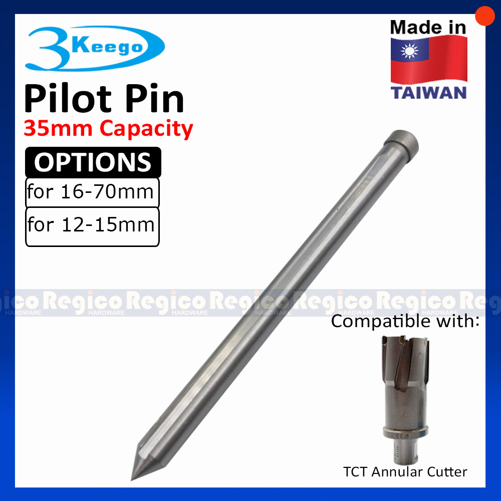 3Keego 35mm Capacity Pilot Pin for HC35B Annular Cutter Regico Hardware ...