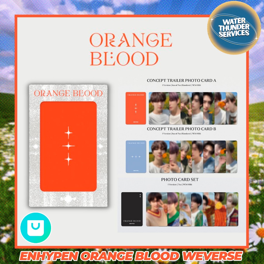 ENHYPEN Orange Blood Weverse Version Album with POB FETA [Sealed & Pre ...