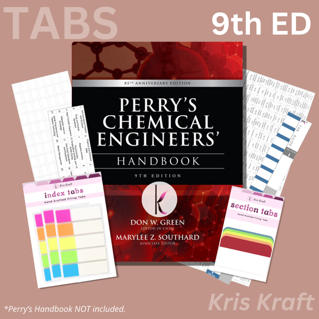 Perry's Handbook Tabs Pack for 8th edition, 9th edition (UPDATED ...