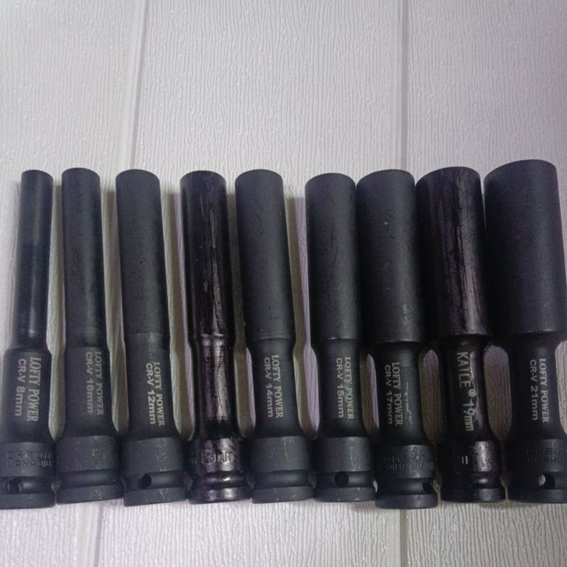 Deep socket 1/2 drive 8mm,10 mm,12mm,13mm,14mm,15mm,17mm,19mm,21mm | Shopee Philippines