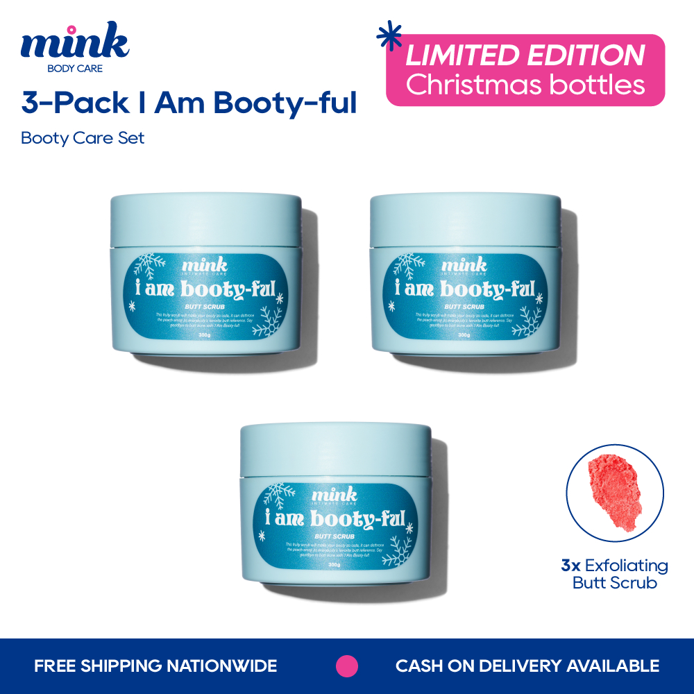 Mink PH 3-pack I am Bootyful Butt Scrub [Salt Scrub for Butt Area] 300g ...