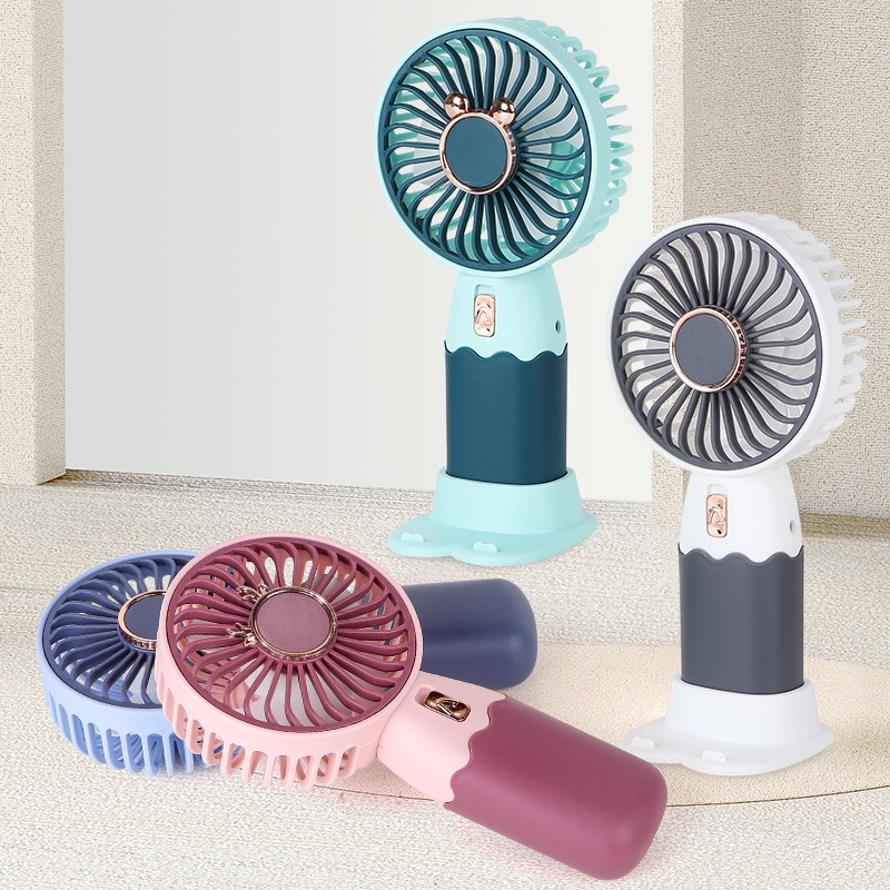 Handheld Kipas Mini Small Fan Dormitory Desk Surface USB Rechargeable ...