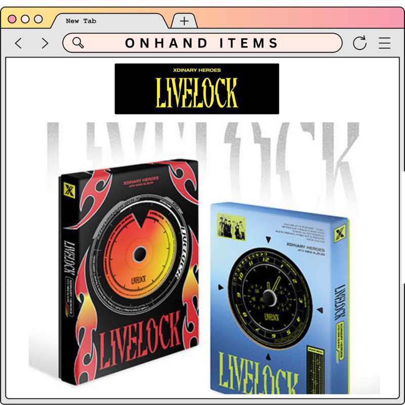 Xdinary Heroes LIVELOCK Sealed and Unsealed Albums | Shopee Philippines