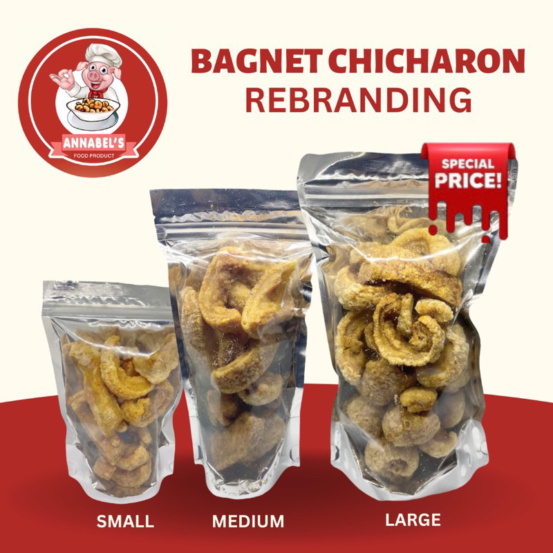 NO LABEL BAGNET CHICHARON (REBRANDING Annabels Bagnet) | Shopee Philippines