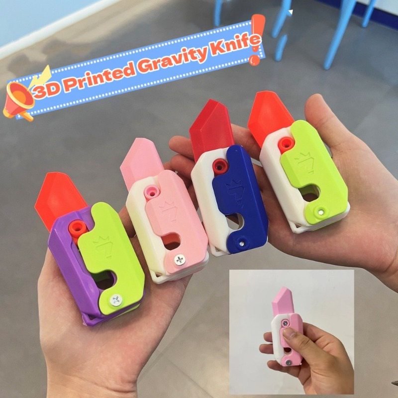 3D Carrot Knife Gravity Knife Decompression Toy Gravity Carrot Knife ...