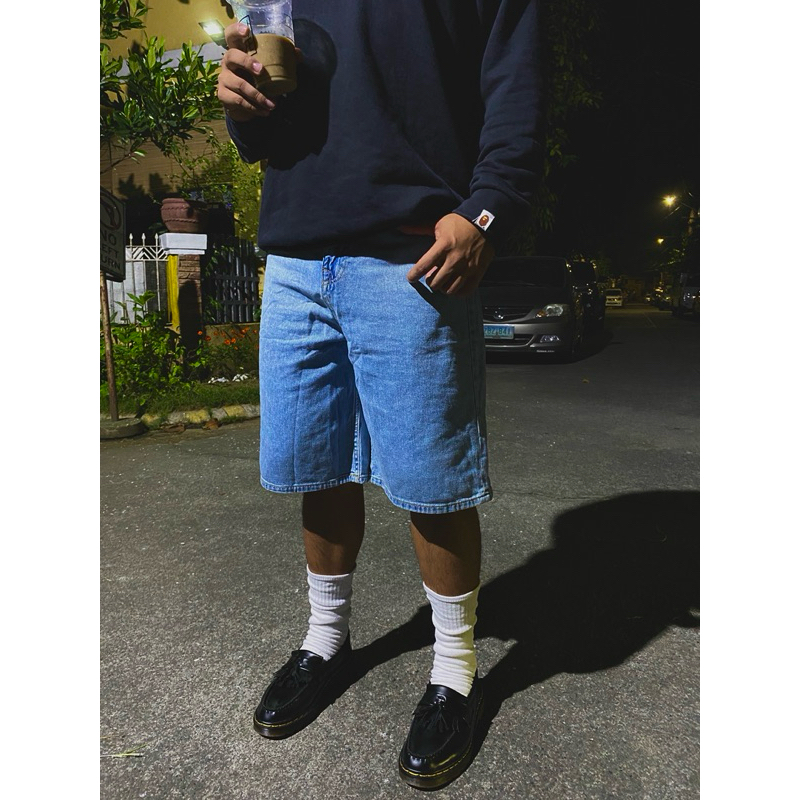 BRANDED BERMUDA SHORTS JORTS MEN BLUE LIGHT & DENIM | Shopee Philippines