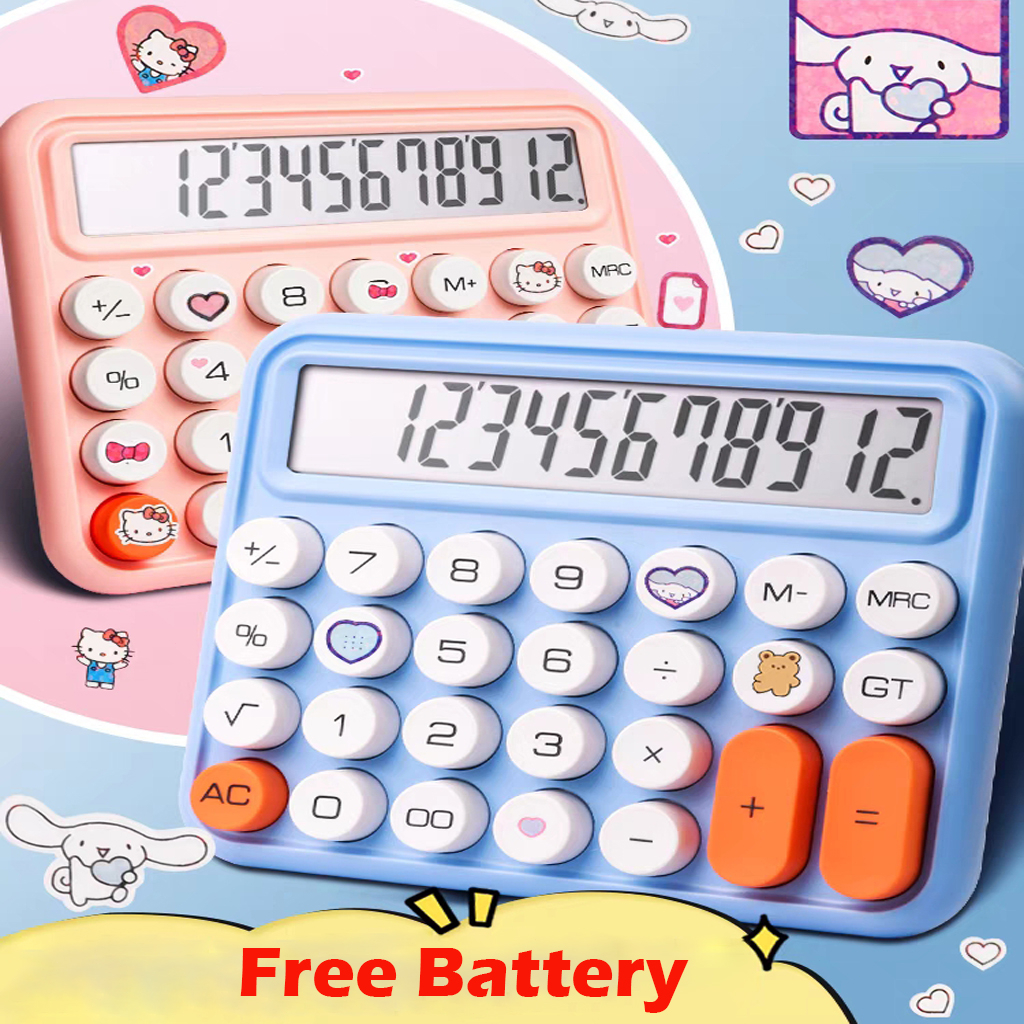 16 Digits Big Display Calculator Long lasting life Big Button Korean ...