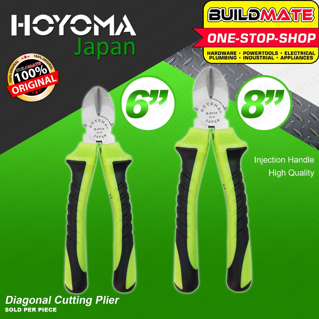 BUILDMATE Hoyoma Injected Diagonal Cutting Pliers 6" / 8" Inch ...