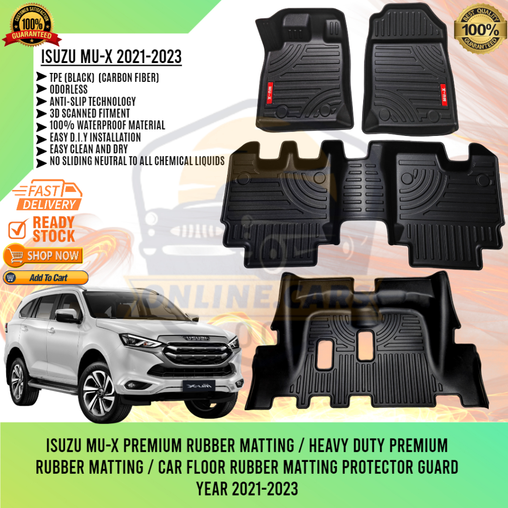 OC TPE Deep Dish Mat for Isuzu MUX 2021 2022 2023 Car Deep Dish Matting ...