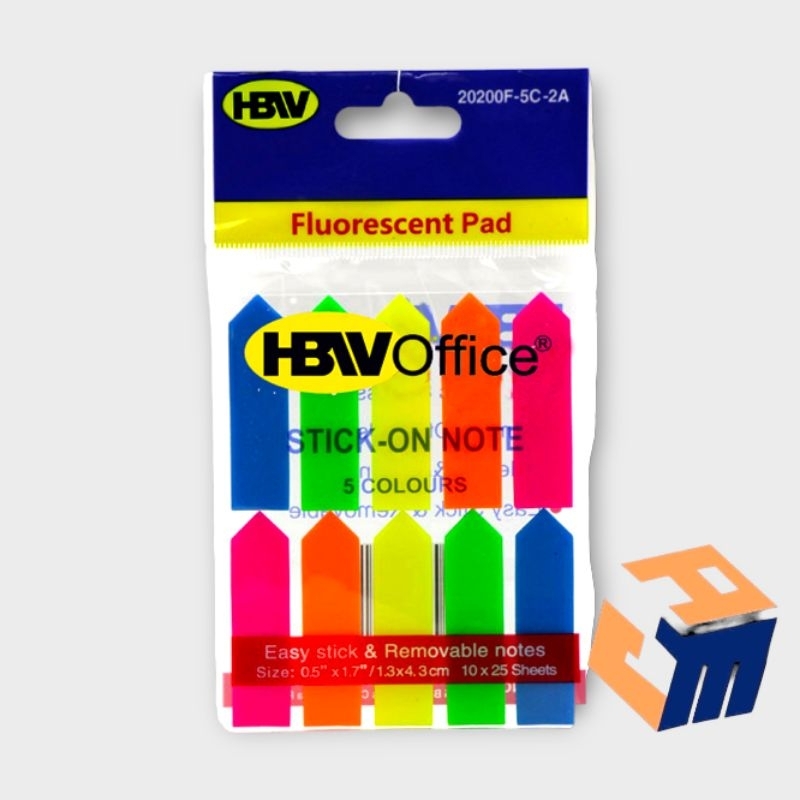 HBW OFFICE FLUORESCENT PAD – 5 in 1 COLOR -(Pointed) | Shopee Philippines