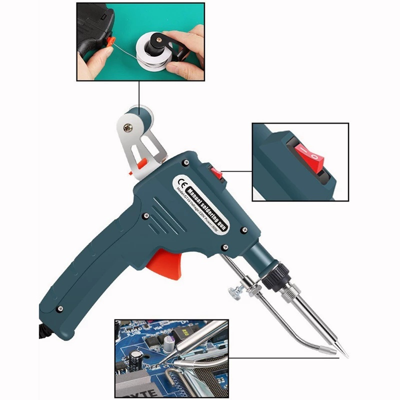 5 In 1 Electric Soldering Iron Set External Heated Manual Soldering Gun ...