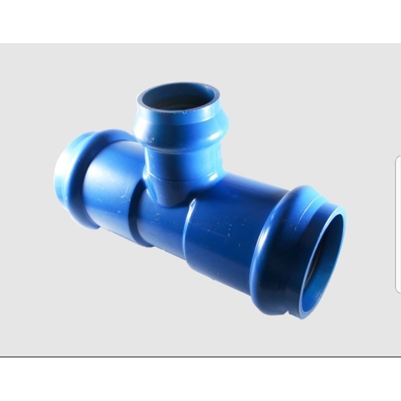 PVC PRESSURIZED FITTINGS W/ RUBBER RING TEE REDUCER | Shopee Philippines