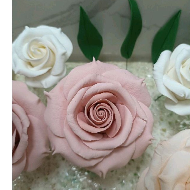 rose gold large rose edible cake topper | Shopee Philippines