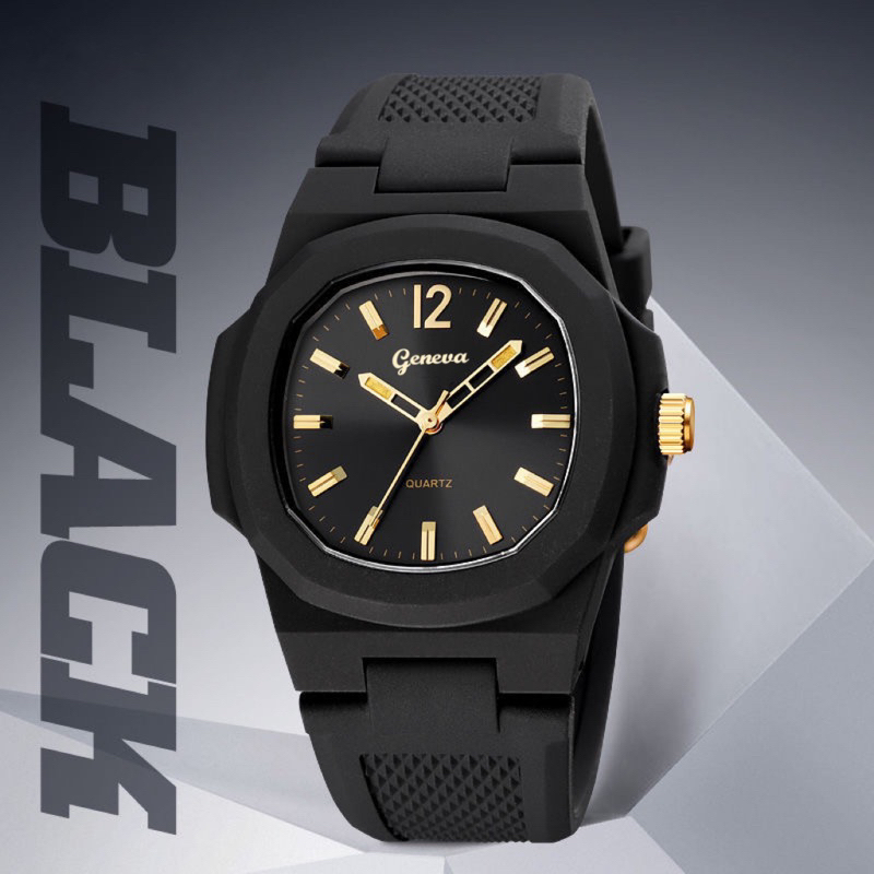 Relo Geneva Casual Waterproof Men Women Quartz Watch Fashion Sport Mens ...