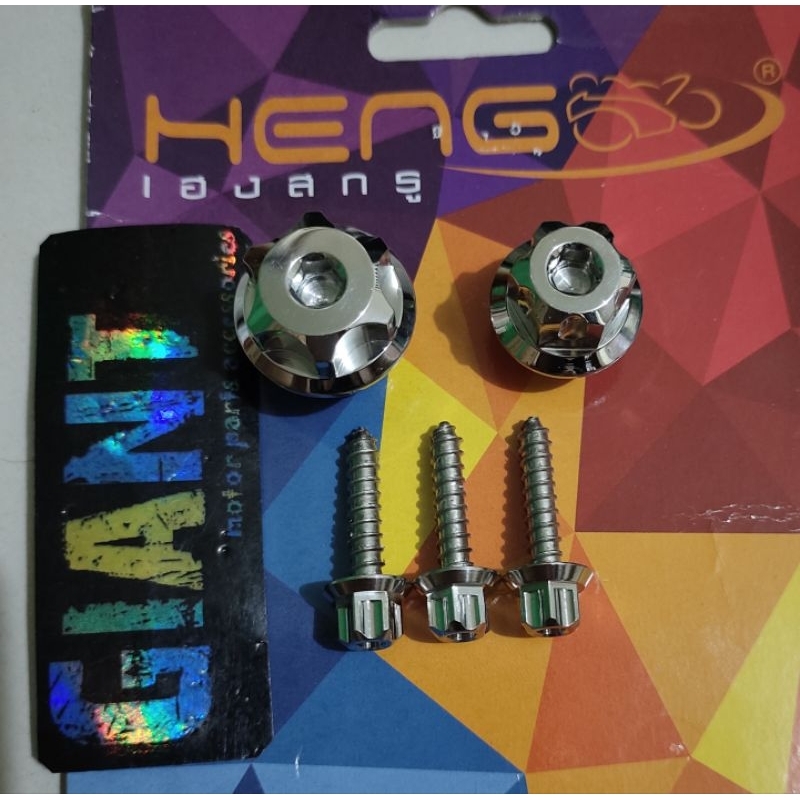 Mio i 125 fan cover bolts cnc 3pcs and engine oil cnc bolts and gear ...