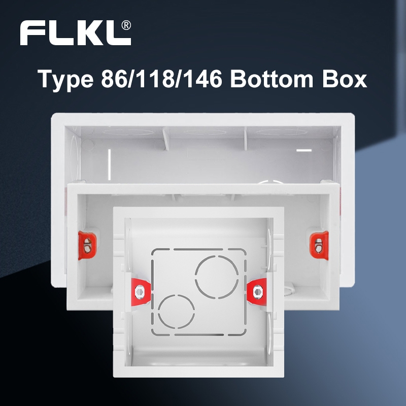 FLKL Switch Socket Box/Universal Box/PVC Junction Box/H1 PVC 86Junction ...