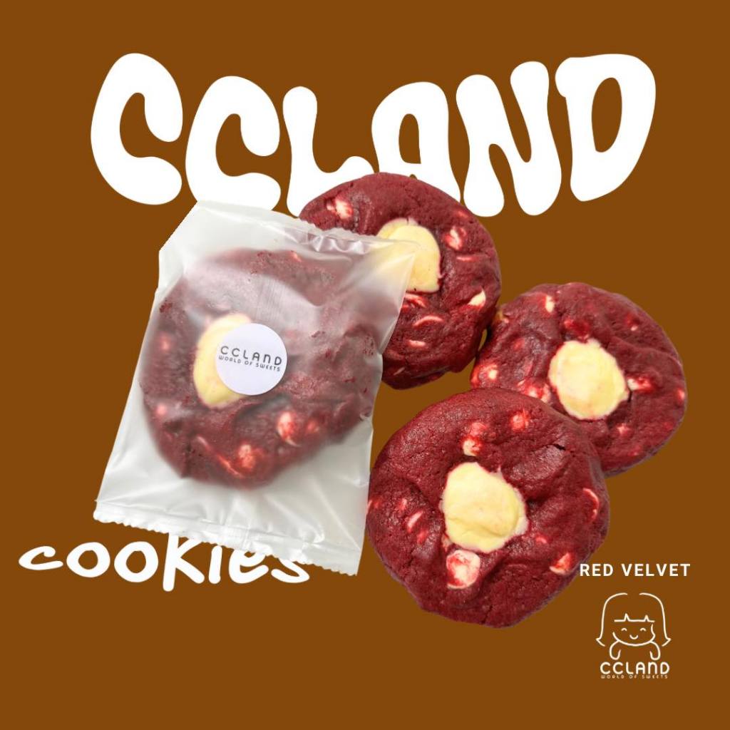 NEW YORK STYLE RED VELVET COOKIES by: CCLAND WORLD OF SWEETS (4PCS in ...