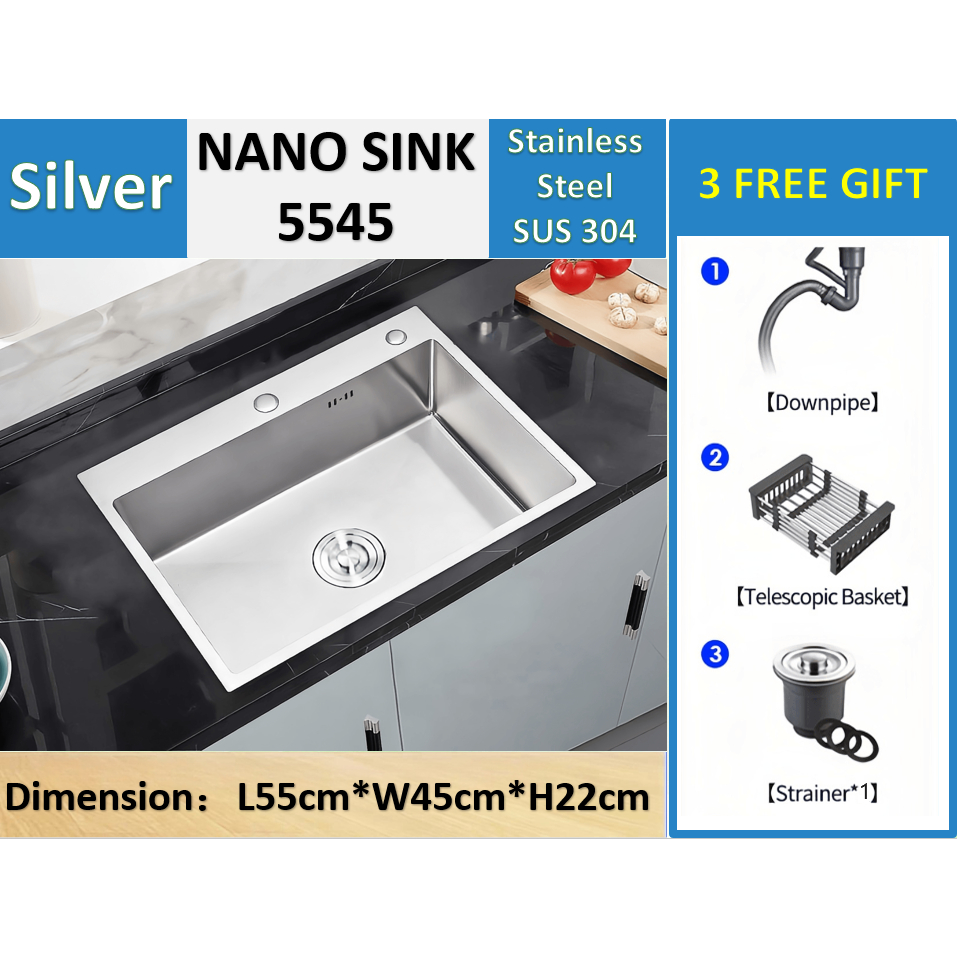 Small Size NANO Sink 304 Stainless Steel Handmade Kitchen Sink ...