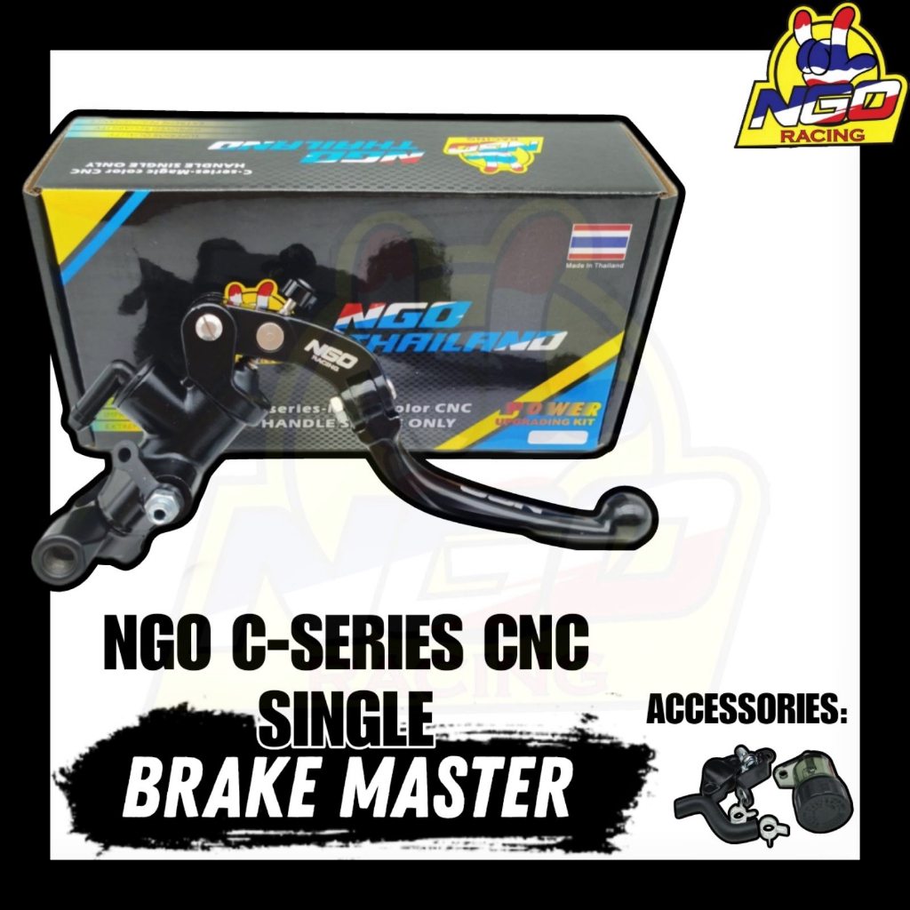 P19 SINGLE brake master with mirror holder and fluid tank NGO brand C ...