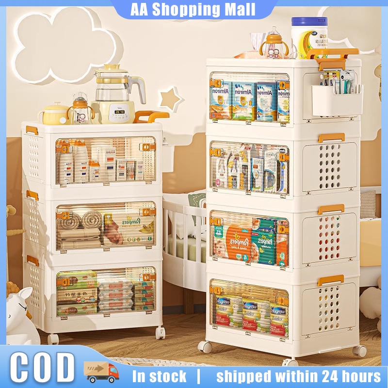 Multi-layer Drawer Storage Cabinets Trolley Cart Organizer with Storage ...
