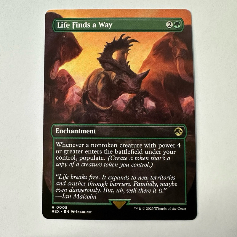 LIFE FINDS A WAY | REX JURASSIC WORLD COLLECTION | ENCHANTMENT | GREEN ...