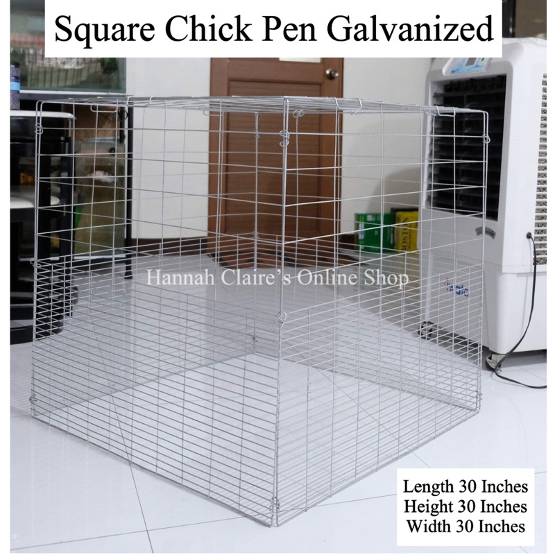 Square Chick Pen Galvanized Size 2.5x2.5 GameFowl Product | Shopee ...