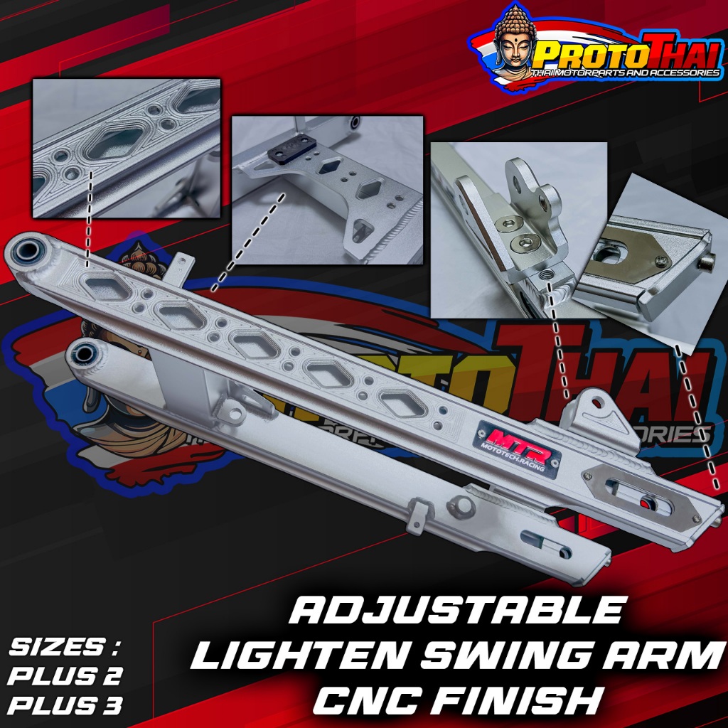 LIGHTEN SWING ARM PLUS 2 & PLUS 3 PROTOTYPE CNC FINISH DESIGN WAVE XRM ...