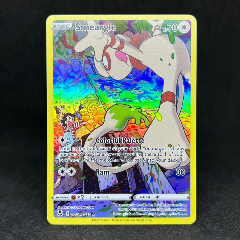 Pokemon TCG Smeargle Character Rare TG10/TG30 2022 Sword & Shield ...