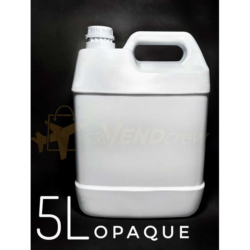 5 Liters Jerry Bottle | 5L Natural | 5L Opaque | HDPE | Gas Container ...