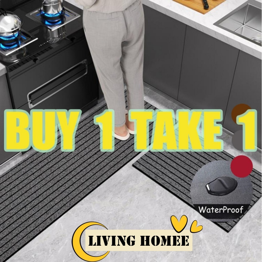 Kitchen Rug 40x120 40x60cm Non-Slip Soft Absorbent Bathroom Carpets ...