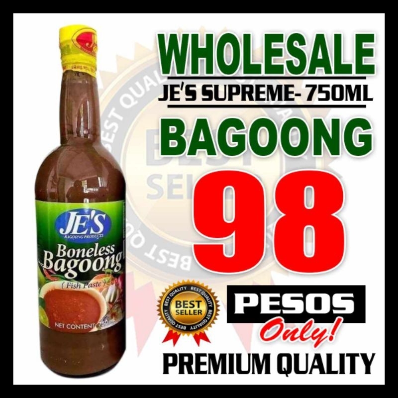 JE'S Supreme Bagoong Isda from Lingayen Pangasinan 750ML | Shopee Philippines