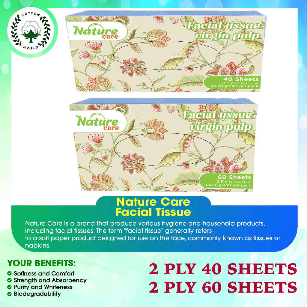 Nature Care Facial Tissue Virgin Pulp | Shopee Philippines