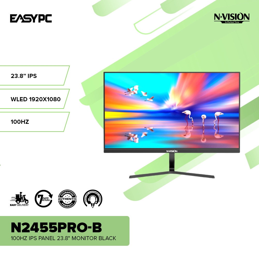 Easypc Nvision N2455pro B 100hz 24 Inch Gaming Monitor Ips Panel