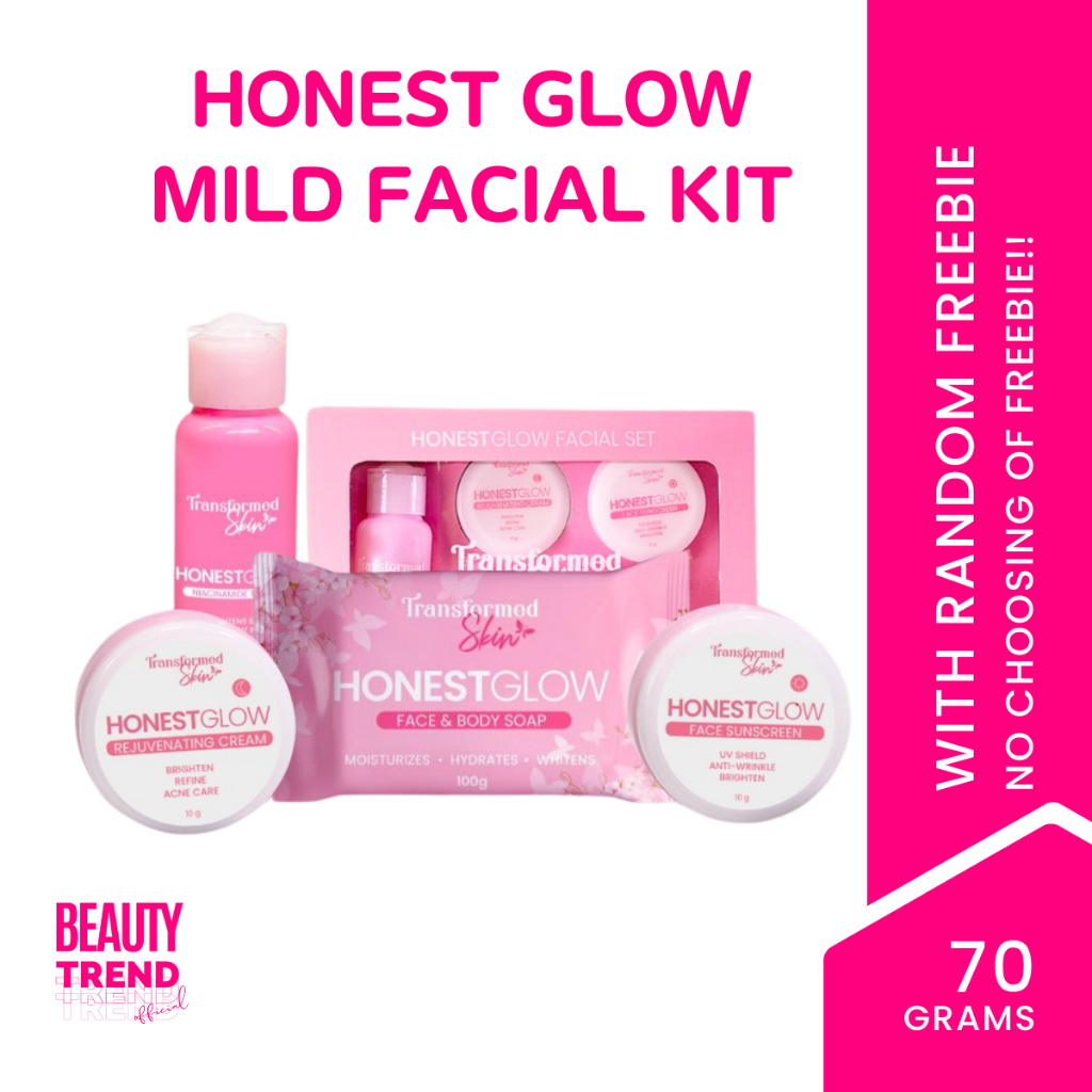 Honest Glow Transformed Skin | Mild Rejuvenating Facial Set (BEST ...