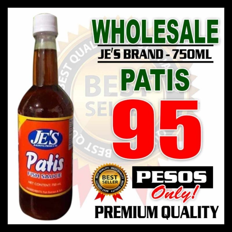 JE'S Pure Patis Pangasinan 750ML | Shopee Philippines