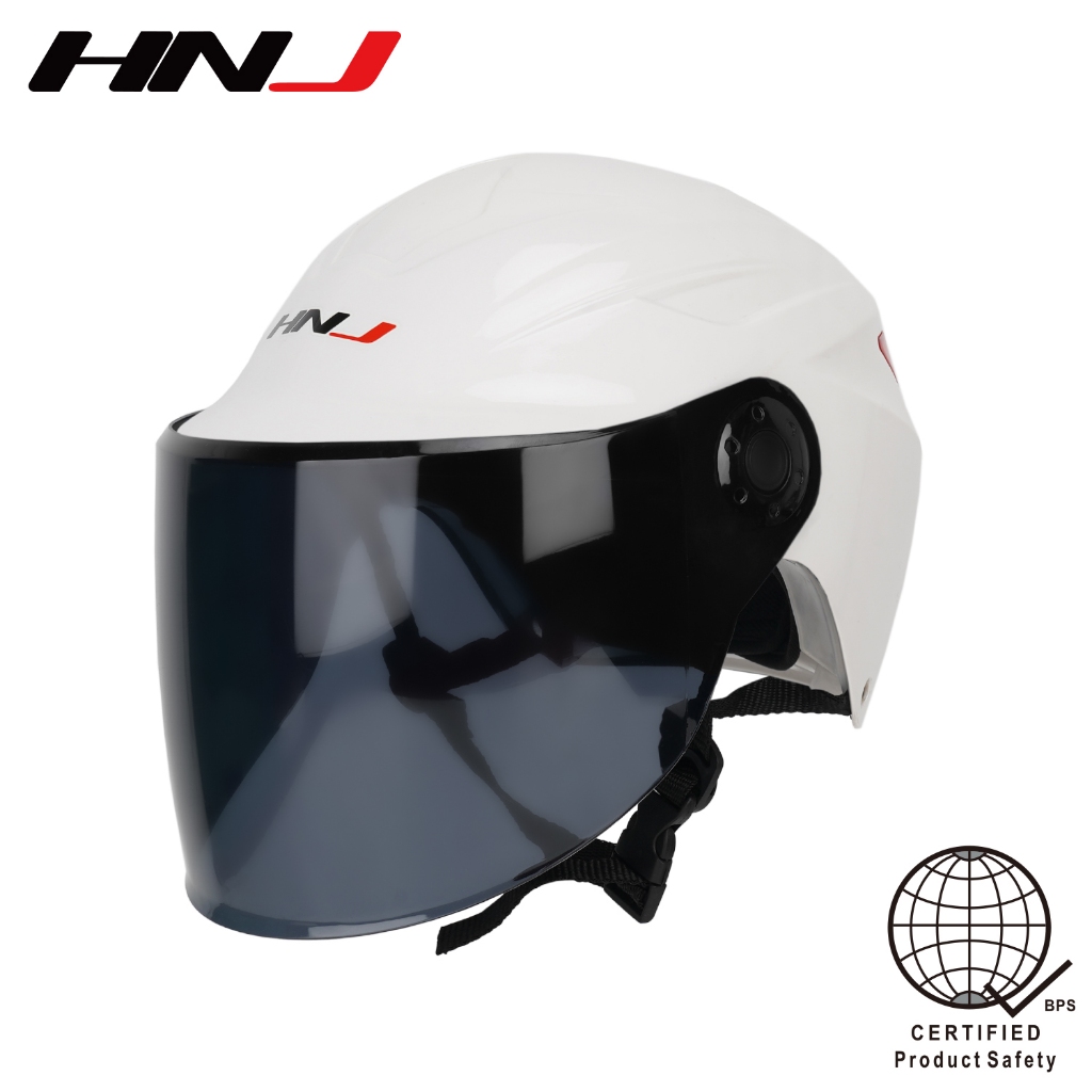 HNJ 327 helmet half face for motorcycle Plain Color Helmet with ...