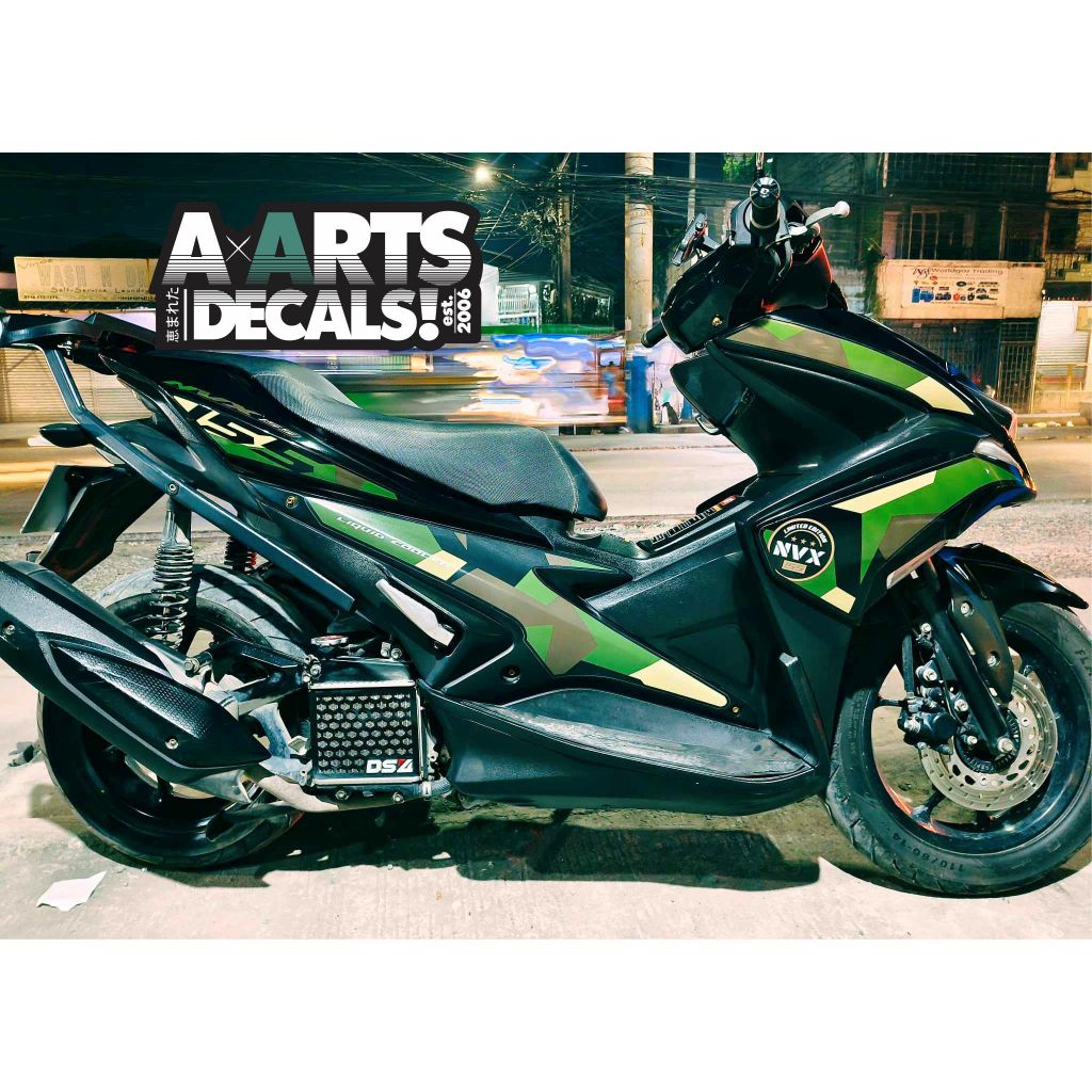 Yamaha Aerox NVX Camou Sticker Decals Green | Shopee Philippines