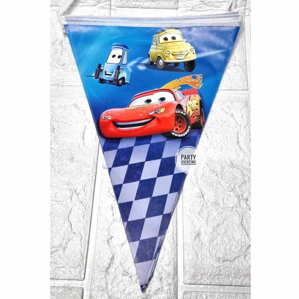 Cars Character Banderitas Triangle Flag Banner Birthday Christening ...