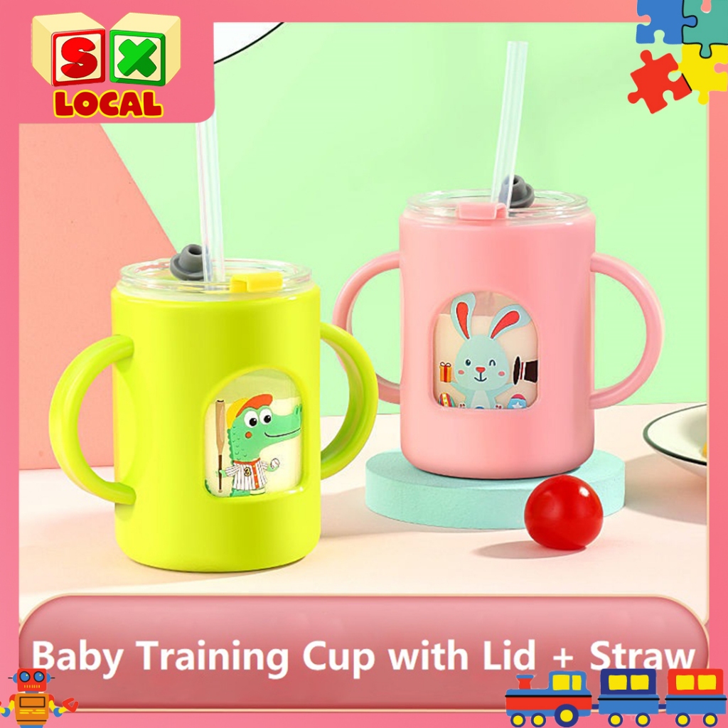 300ml Kid Straw Cup for Baby Water Cup With Scale Cute Baby Cup With ...