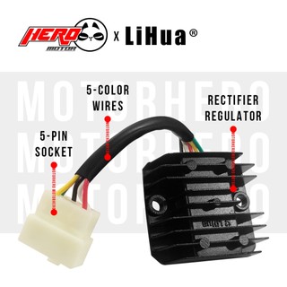LiHua Fullwave Rectifier Regulator 5-Pin GY6 Original Made in Thailand ...