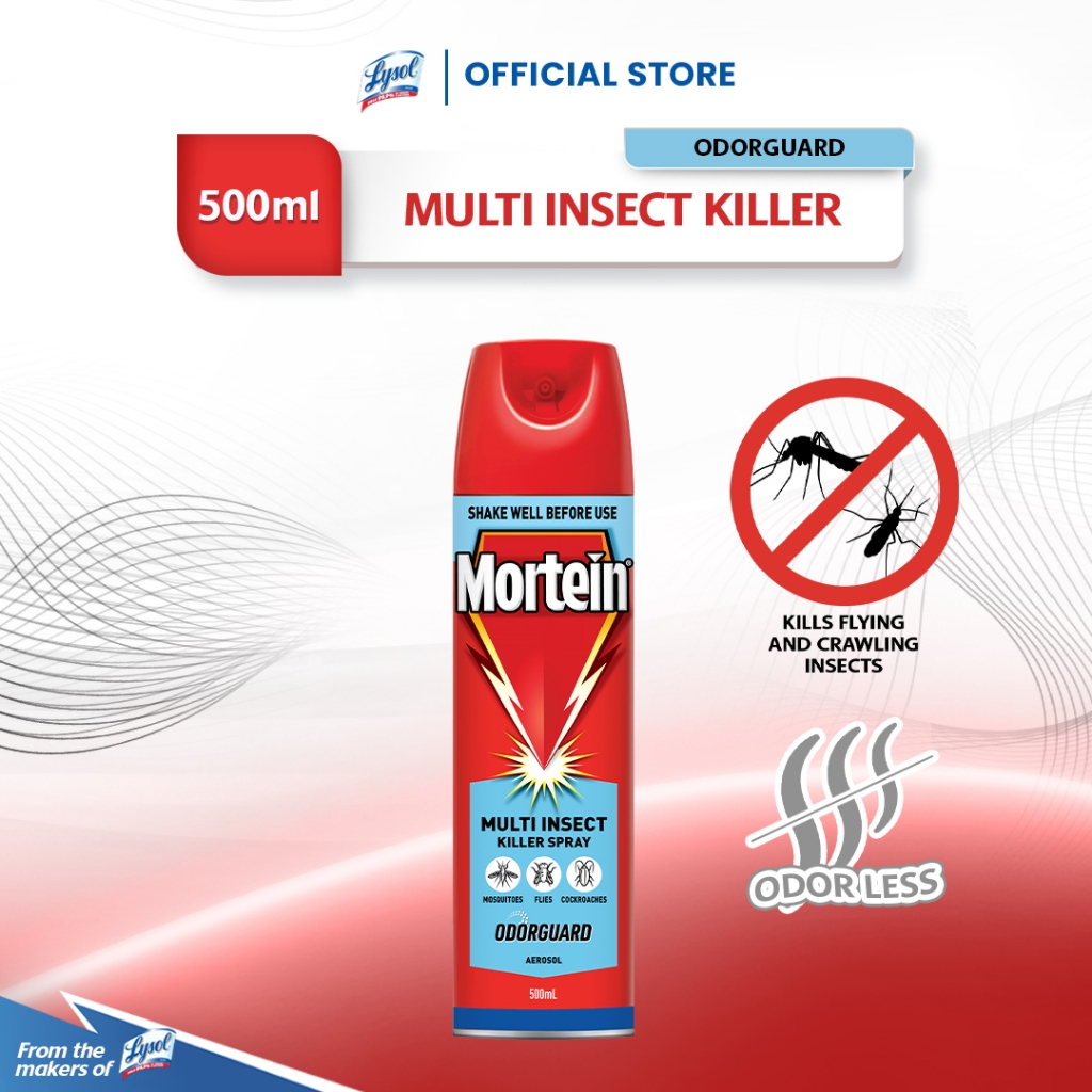Mortein Odorless Insecticide Odorguard Multi Insect Killer 500 mL ...