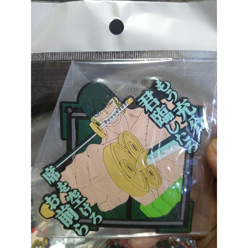 Authentic Ichiban Kuji One Piece Rubber Coaster Luffy Sanji Zoro King ...