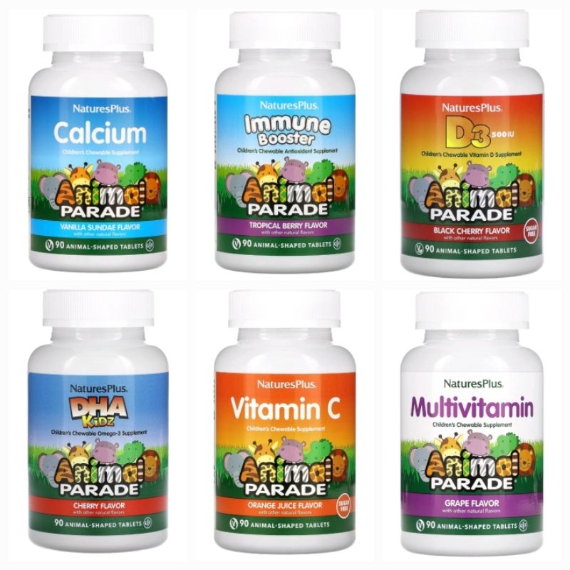 Animal Parade Children Kids Multivitamins Supplements - 90 Flavored ...
