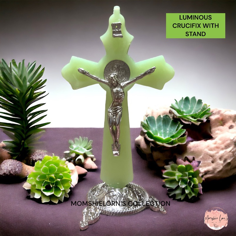 LUMINOUS CRUCIFIX WITH STAND (GLOW IN THE DARK) | Shopee Philippines