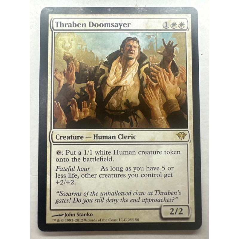 Thraben Doomsayer - Magic the Gathering | Shopee Philippines